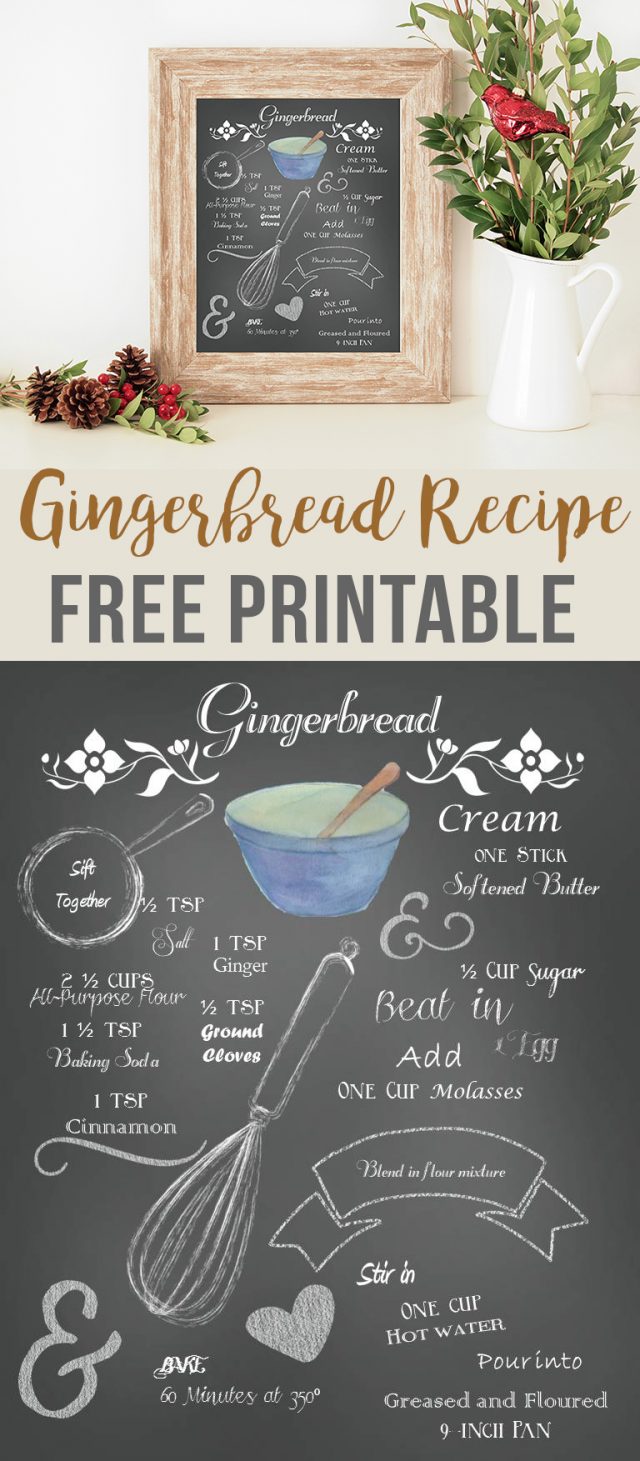 The Gingerbread Tradition {and a Free Printable} - Beth Bryan