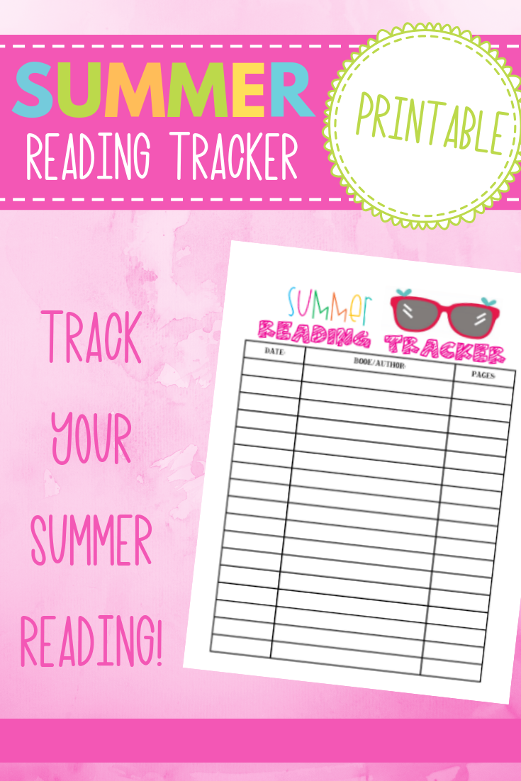 {Summertime Fun Series} Printable Summer Reading Tracker - Beth Bryan