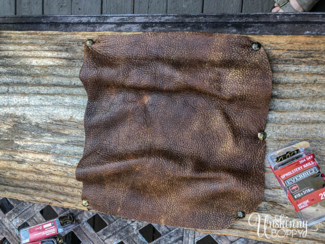 How to DIY a Rustic Leather Magazine Rack - Beth Bryan