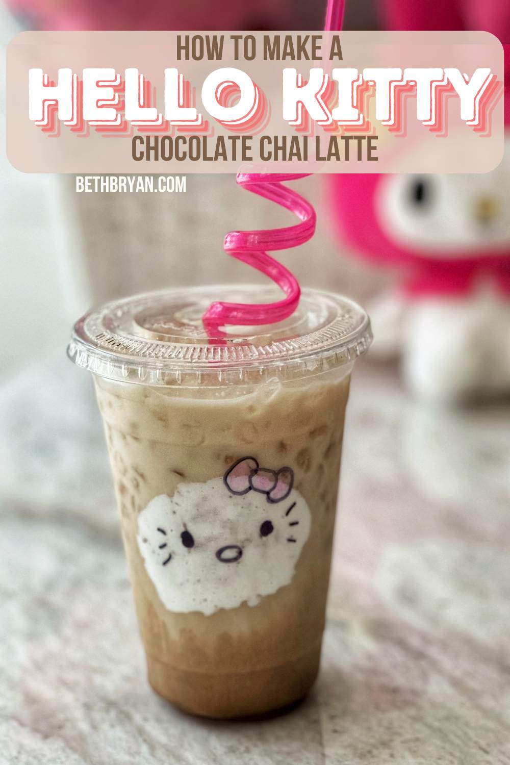 Hello Kitty Island Chocolate Chai Latte Recipe - Beth Bryan